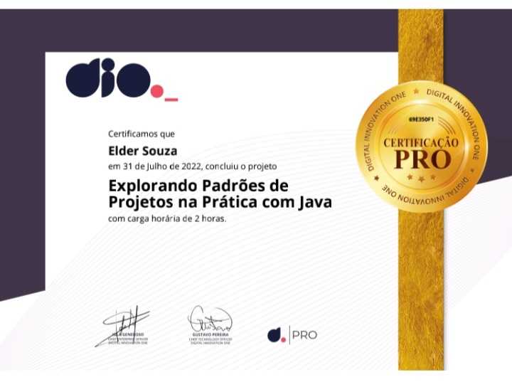 Desafio Explorando Padrões de Projeto com Java.